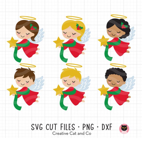 Angel Svg - Etsy
