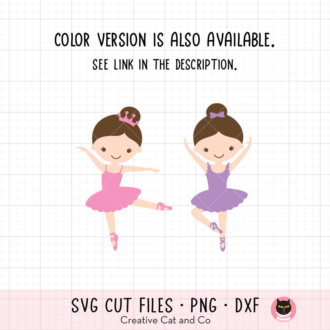 Ballet Dancer SVG DXF Ballerina Svg Dxf Files for Cricut or Silhouette ...