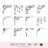 Corner Shelf SVG DXF Bundle, Vintage Art Deco Laser Cut Files ...