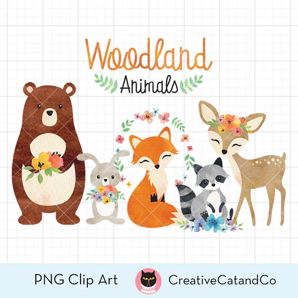 Woodland Animals - Etsy