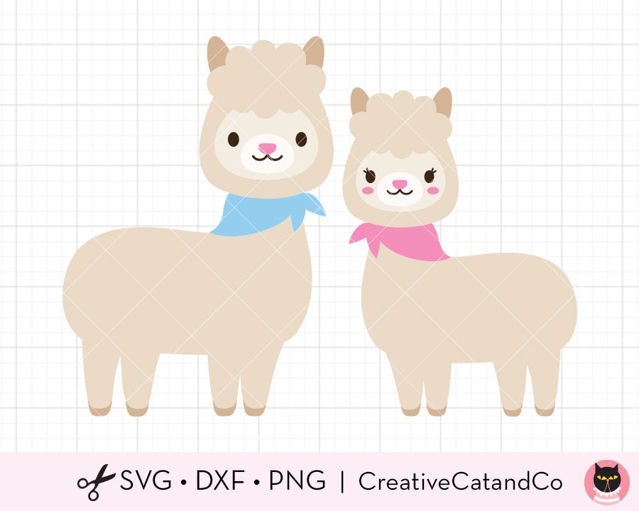 Valentines day card Valentines Day clipart llama clip art SVG cute ...