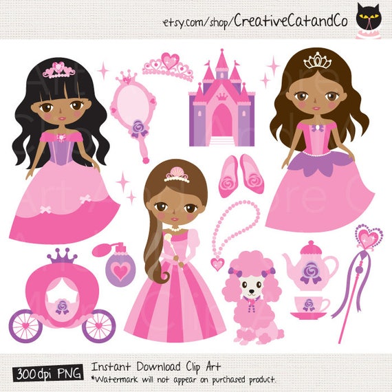 Clip Art African American Princess