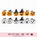 Halloween Jack O Lantern SVG PNG DXF Clip Art Set | Pumpkin Expressions ...