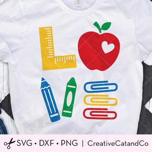 Teacher Love Valentine Svg, Png, Sublimation, School, Valentines Day ...