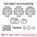 Outlined Thanksgiving Turkey Pumpkin Svg, Png, Clipart, Cute Fall ...