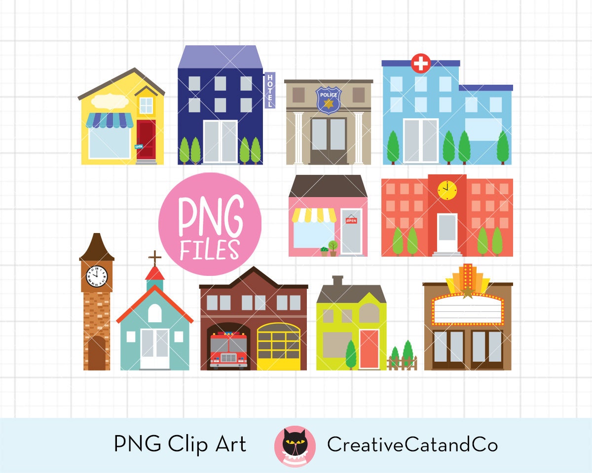 Building Clipart Fire Station Clipart Police Station, 40% OFF