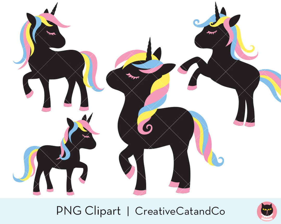 Unicorn Silhouette Clip Art
