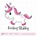 Grumpy Moody Unicorn SVG Clipart Feeling Stabby Angry Bad Mood Unicorn ...