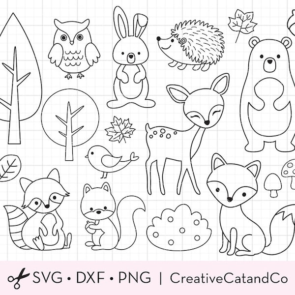 Woodland Animal - Etsy