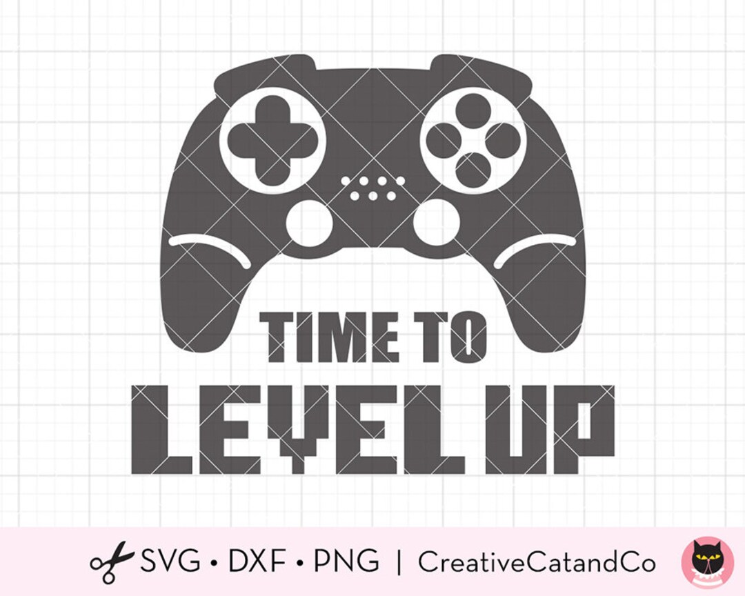 Game Console Silhouette SVG Gamer Birthday Level up Boy Male Nerd Video ...