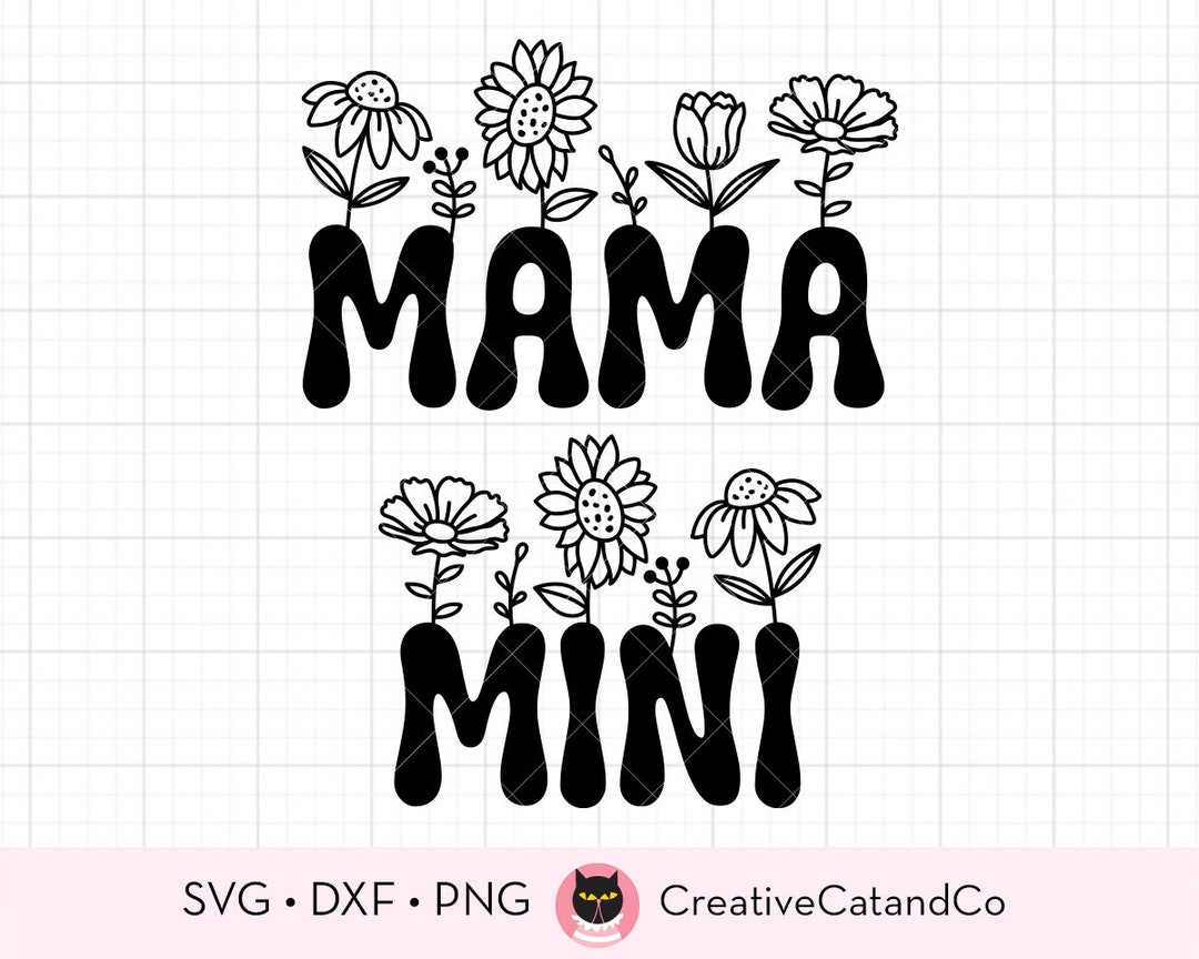 Retro Mama Mini PNG, SVG, Mama Png, Mini Png, Mothers Day SVG ...
