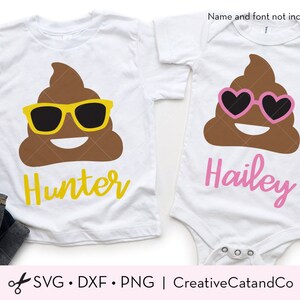 Poop SVG DXF Files for Cricut or Silhouette Poop With Wearing ...