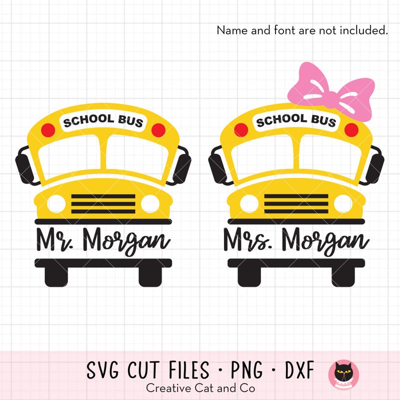 School Bus Frame Png - Etsy