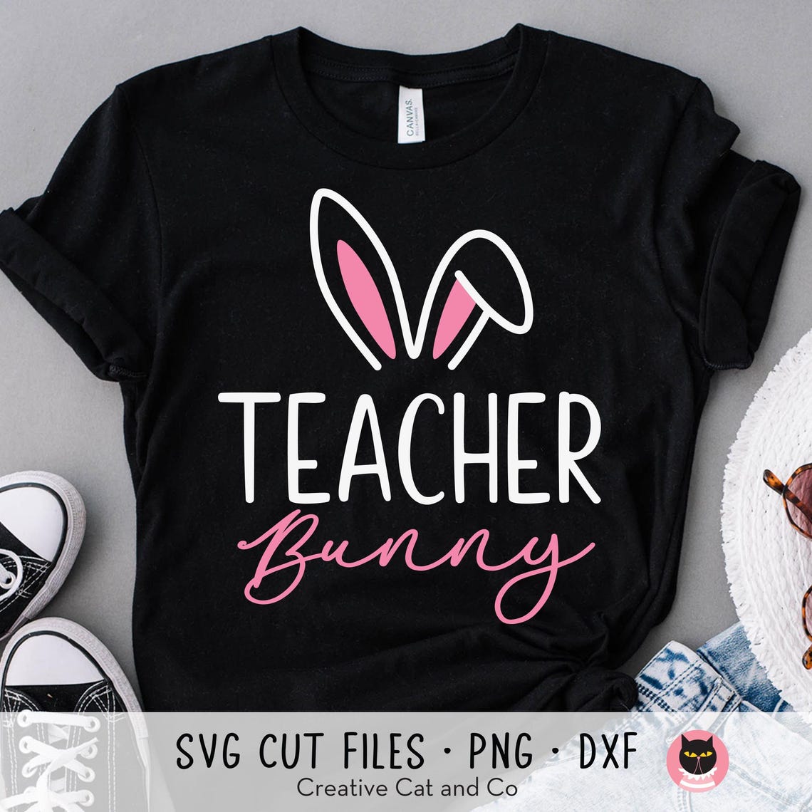 Teacher Easter Svg, Teacher Bunny Svg, Png, Teacher Easter Shirt Design ...