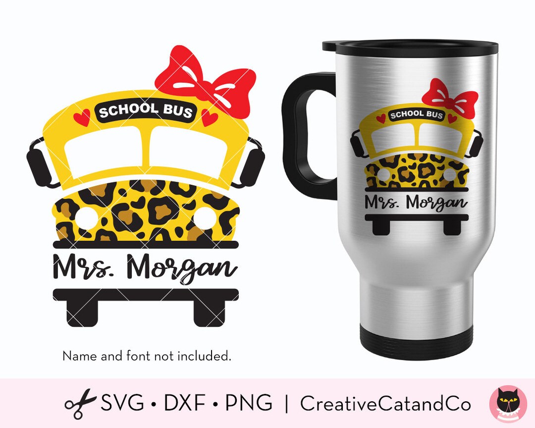 School Bus SVG School Bus Split Frame School Bus Driver - Etsy