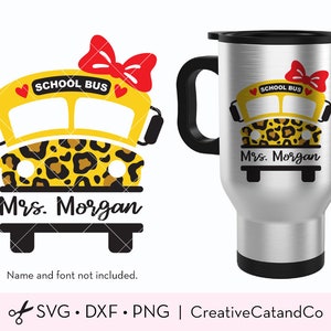 School Bus SVG School Bus Split Frame School Bus Driver - Etsy