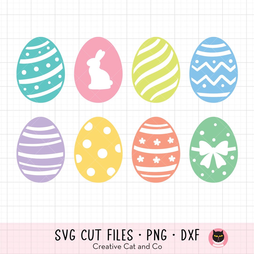 Easter Eggs Svg Png, Easter Eggs Clipart Clip Art, Easter Eggs With ...