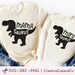 Mamasaurus, Minisaurus, Svg, Mama and Mini, Mom Kid Baby T-rex Dinosaur ...