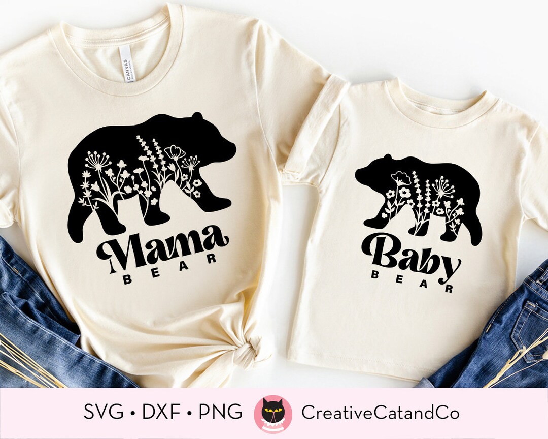 Retro Mamá Oso SVG, Día de la Madre Svg, Mamá Vida Svg, Bebé Oso SVG ...