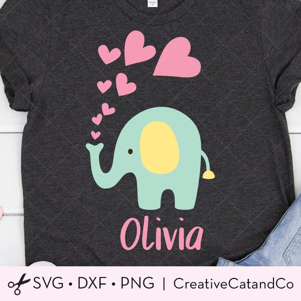 Elephant Heart Svg - Etsy