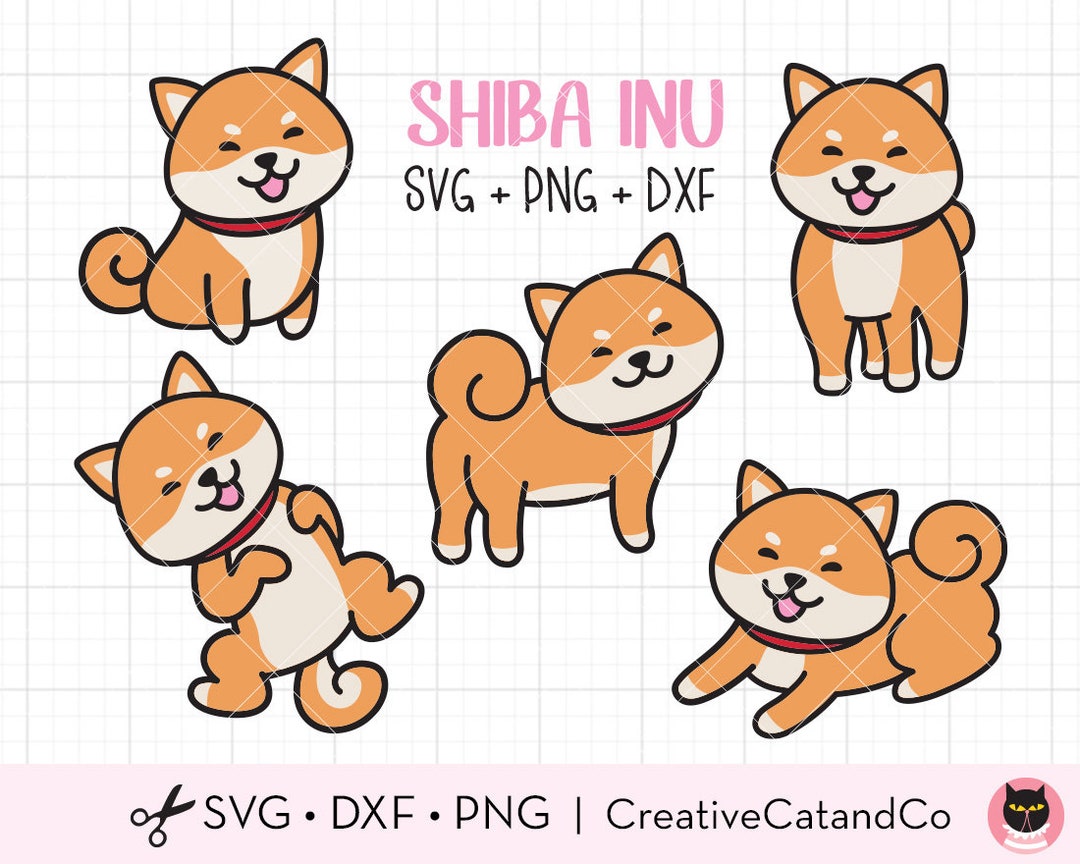 Shiba Inu Dog Svg, Cut Files, Shiba Dog Svg, Shiba Svg, Png, Shiba Inu ...