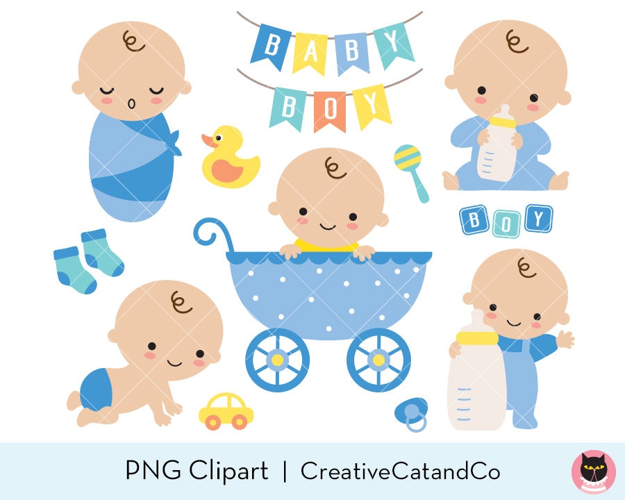 Cute Baby Boy Clipart