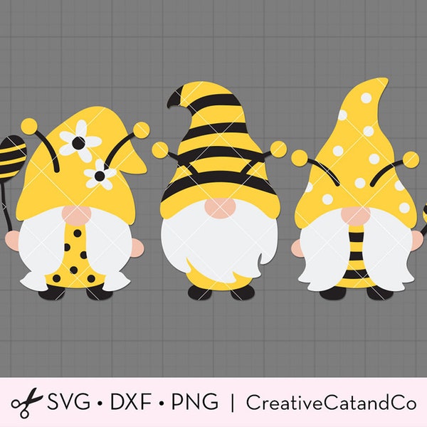 Bee Gnomes Svg - Etsy