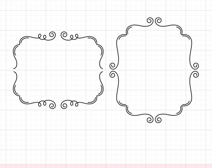 Name Border Svg, Flourish Design Svg Wedding Art, Border Design Png ...