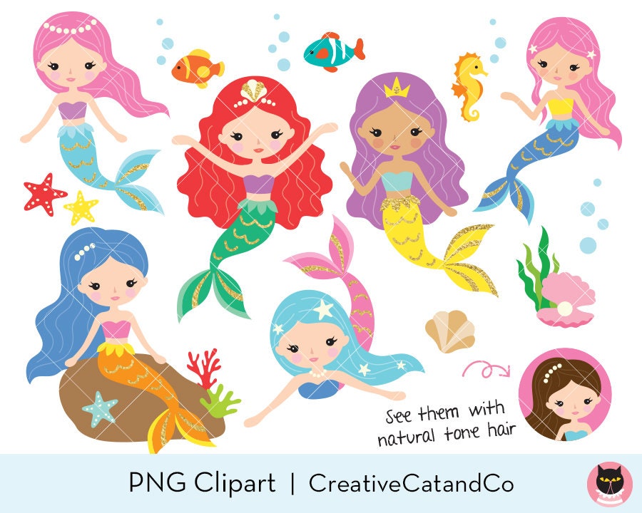 Mermaid Clipart For Kids