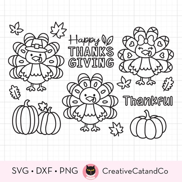 Turkey Clipart - Etsy