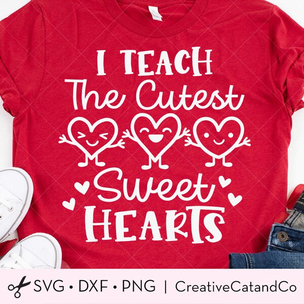 Valentine Teacher Svg - Etsy