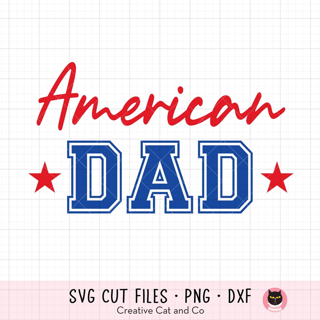 American Dad SVG PNG, 4th of July T-shirt Design, USA Independence Day ...