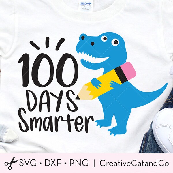 100 Days Smarter Svg - Etsy