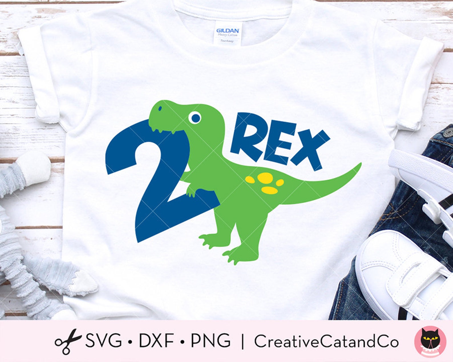 Two Rex SVG Two Rex Boy Birthday Dinosaur Svg Clipart 2nd - Etsy Ireland
