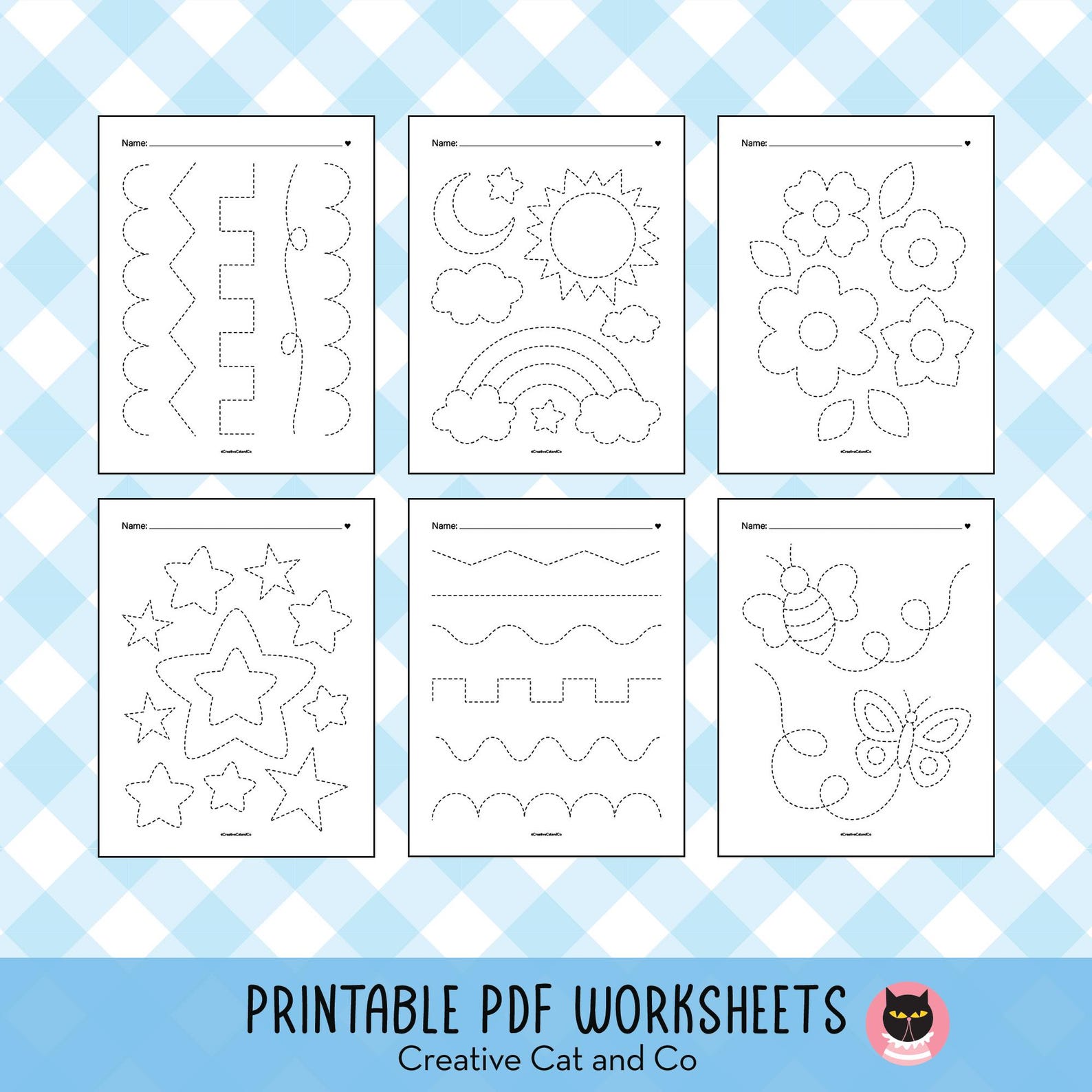 Tracing Worksheets Bundle PDF | Preschool Tracing & Coloring Pages ...