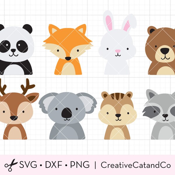Woodland Animals Svg - Etsy