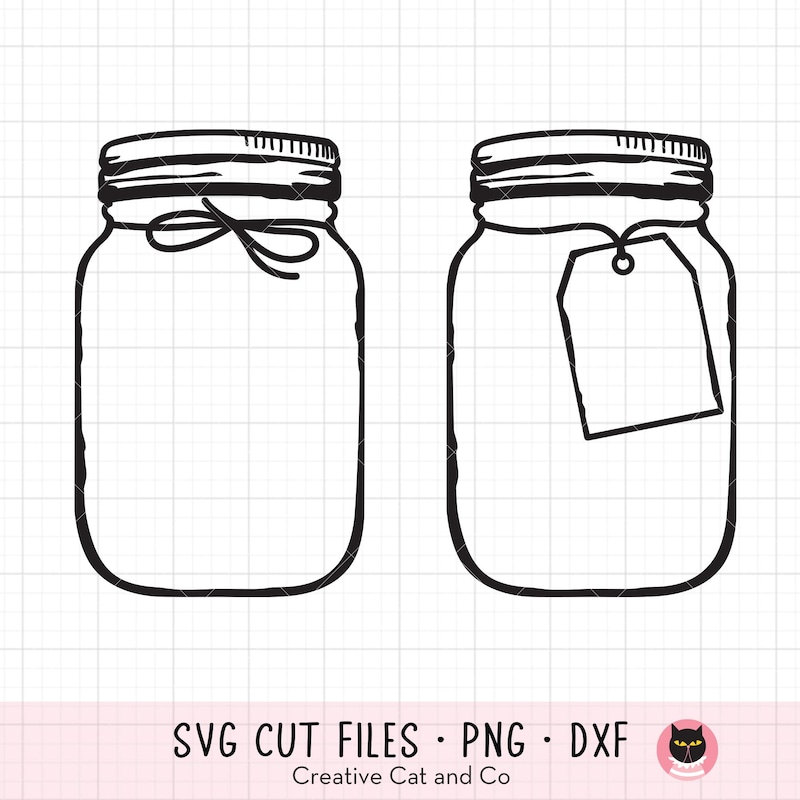 Mason Jar Clip Art - Etsy