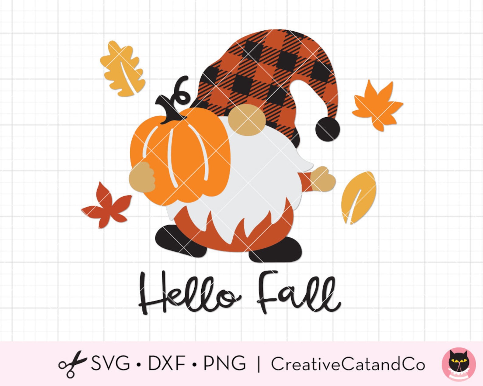 Fall Gnome with Pumpkin SVG Clipart Thanksgiving Gnome Svg | Etsy