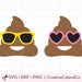 Poop SVG DXF Files for Cricut or Silhouette Poop With Wearing - Etsy