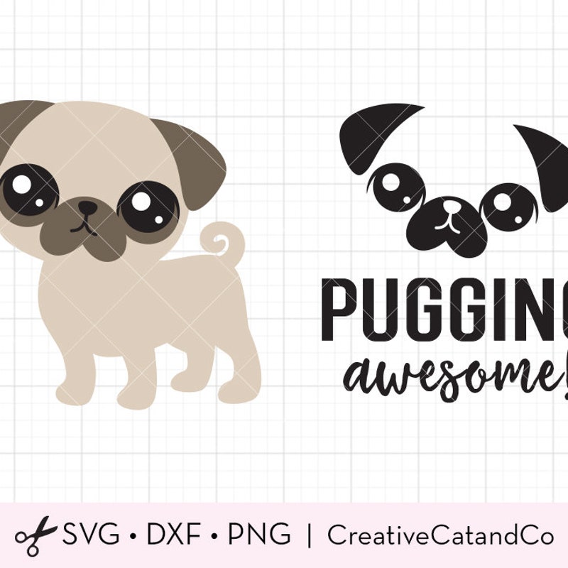 Pug Svg - Etsy