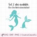 Mermaid SVG Mermaid DXF Mermaid Silhouette Svg Files for Cricut and ...