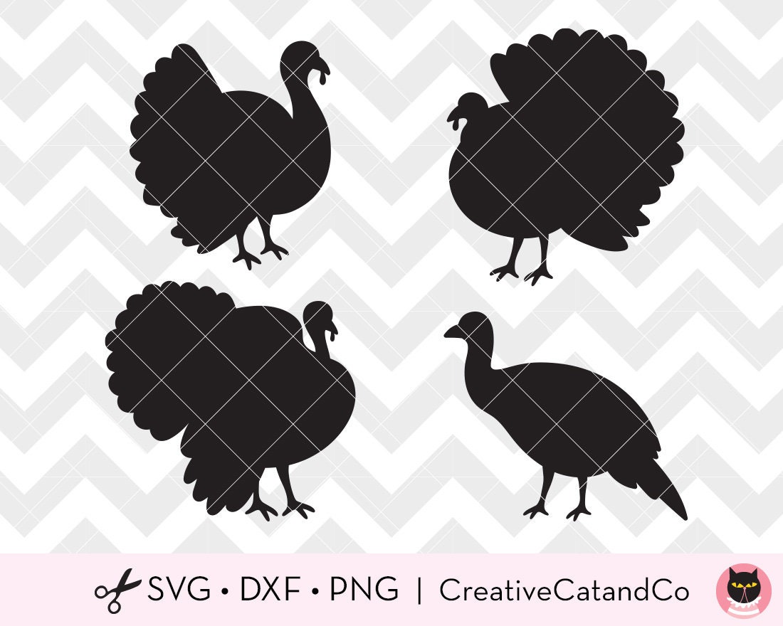 Silueta de pavo svg png silueta de pavo macho y hembra svg - Etsy México