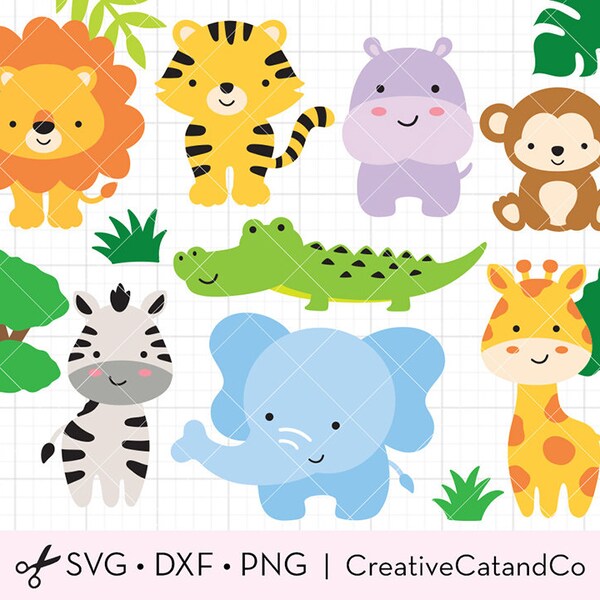 Safari Animals Svg - Etsy Canada