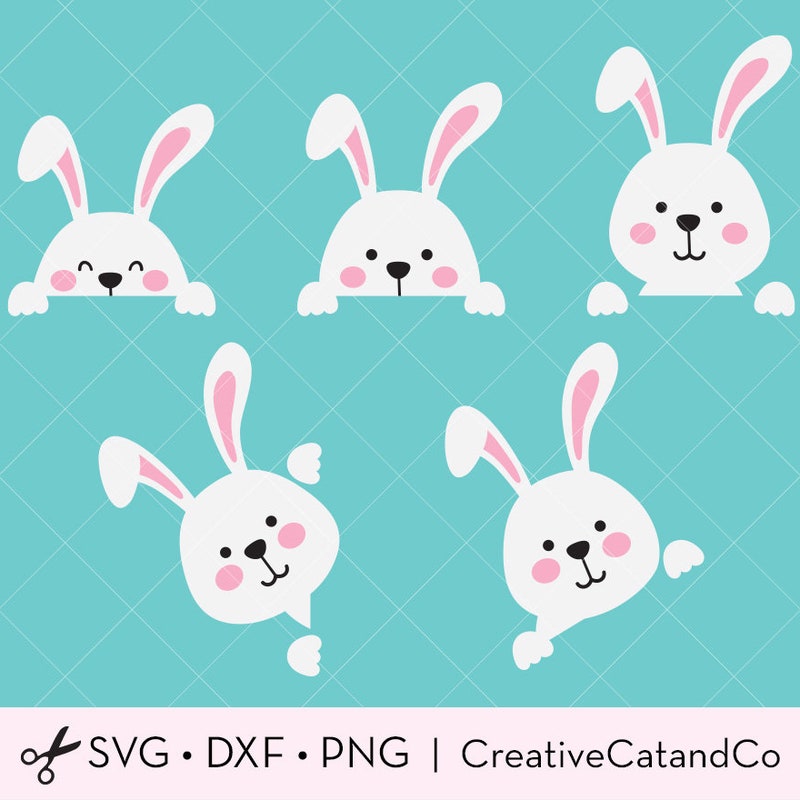 Happy Easter Bunny Svg - Etsy