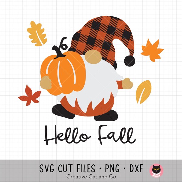 Fall Gnome Svg - Etsy