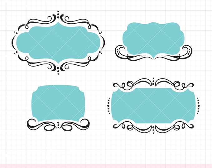 Name Border Svg, Flourish Design Svg Wedding Art, Border Design Png ...