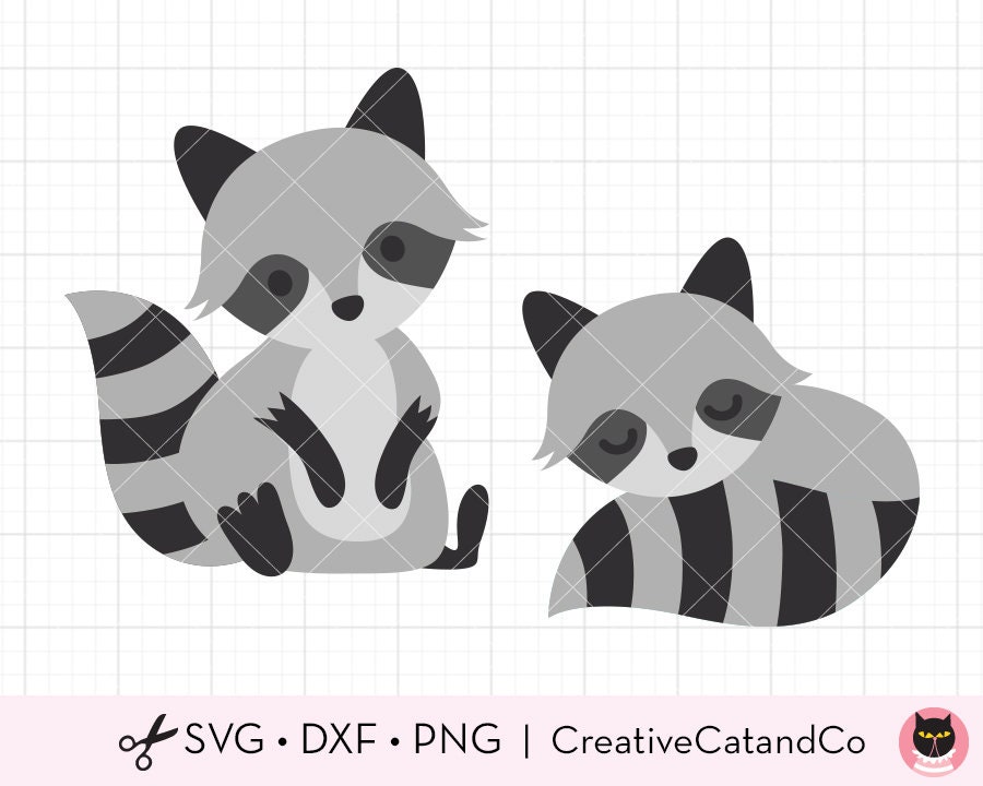 Card Making & Stationery Materials Raccoon SVG Cut File for Cricut Cute ...