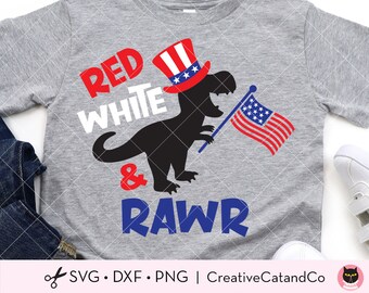 Dinosaur 4th of July | Etsy