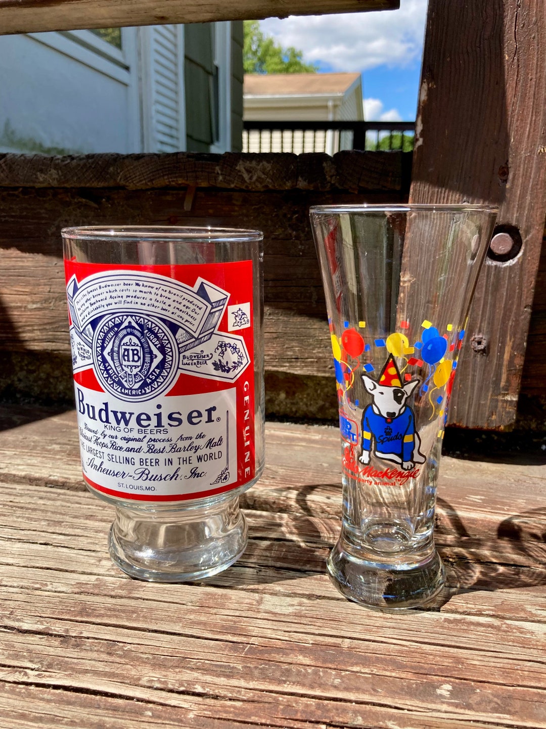 YOU PICK / Vintage Budweiser Beer Glasses / Vintage Budweiser Glass ...