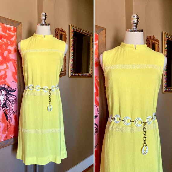vintage 1960s yellow mod - Gem